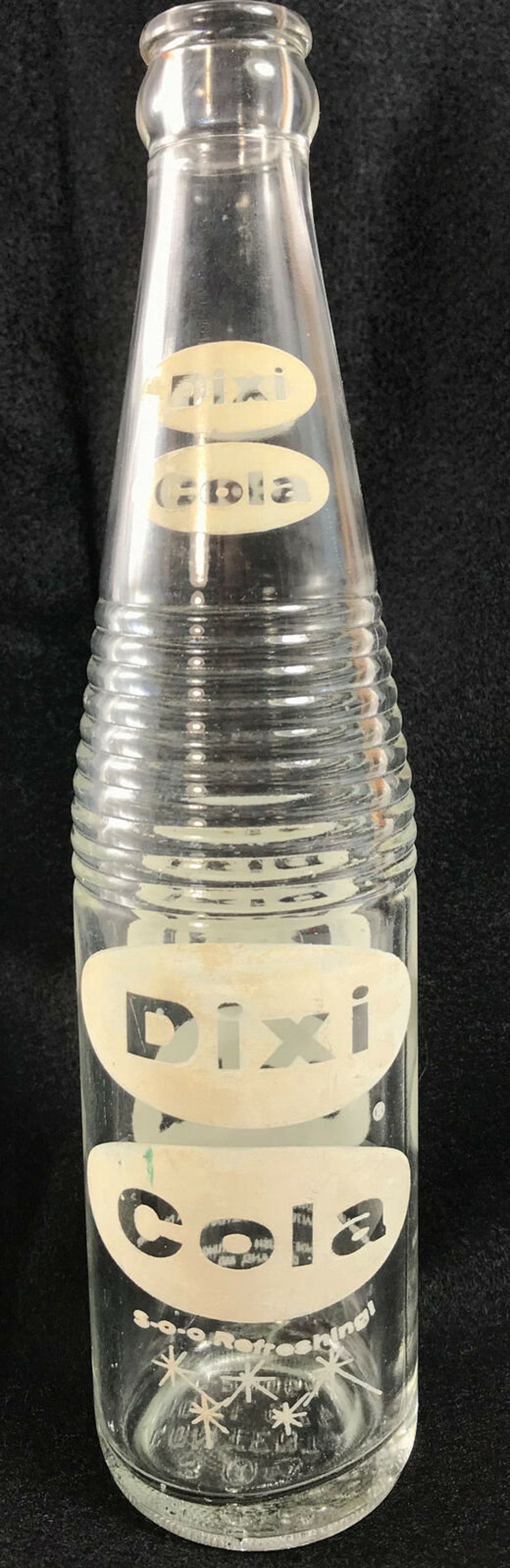 Vintage Dixi Cola Soda Bottle White ACL Very Good Cond Oakland Md ...