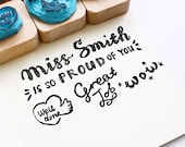 Teacher Stamp Setcustom Teacher Stampwell Done Teacher - Etsy