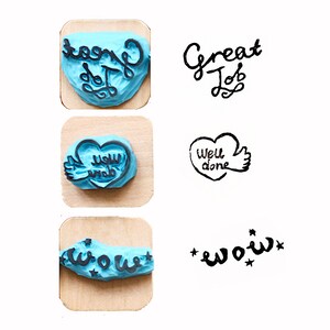 Teacher Stamp Set,custom Teacher Stamp,well Done Teacher Stamp,gift for ...