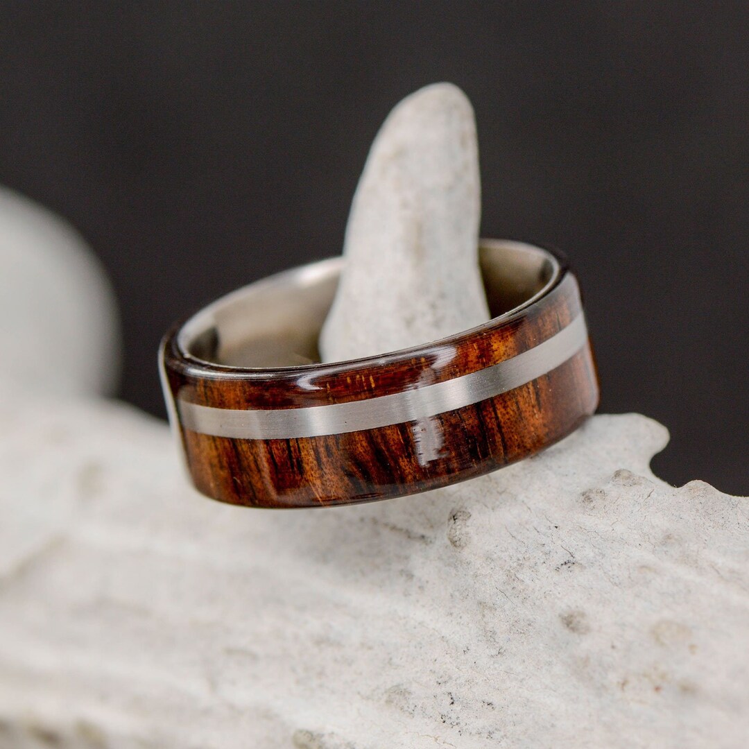 Koa Wood and Metal - Stone Forge Studios - Etsy