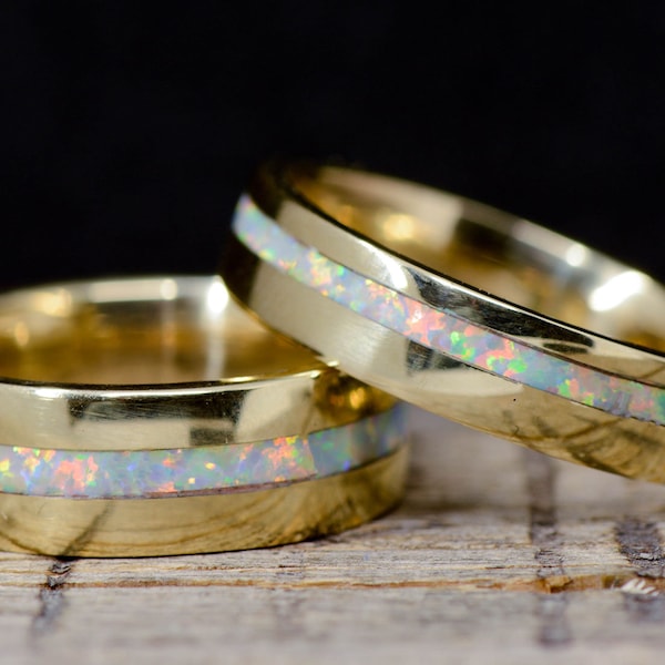 Stone and Wood Ring - Etsy