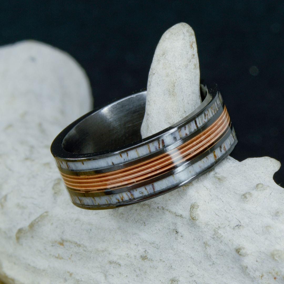 Antler & Copper Guitar Strings - Stone Forge Studios - Etsy