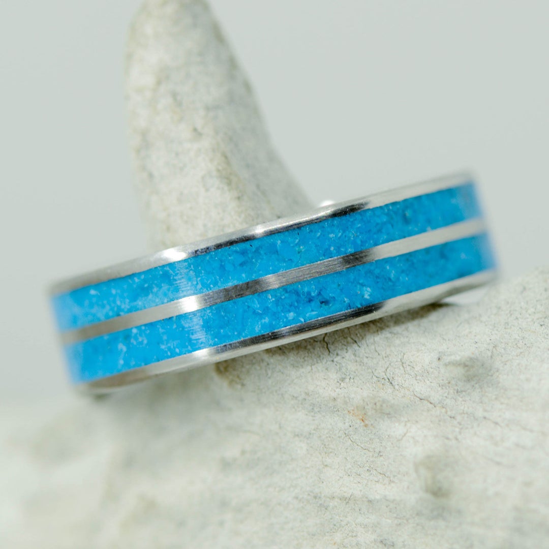 Turquoise Inlays - Stone Forge Studios - Etsy