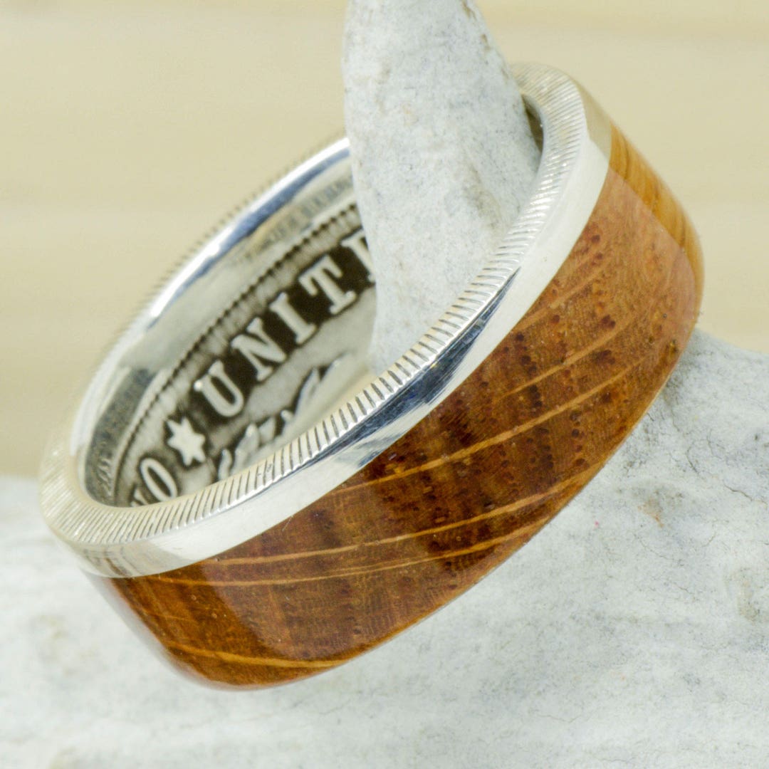 Whiskey Barrel Wood, Metal Edge - Stone Forge Studios - Etsy