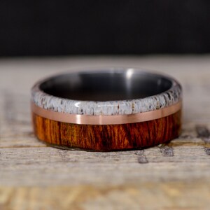 Elk Antler, Rose Gold, and Desert Ironwood Inlays - Stone Forge Studios ...
