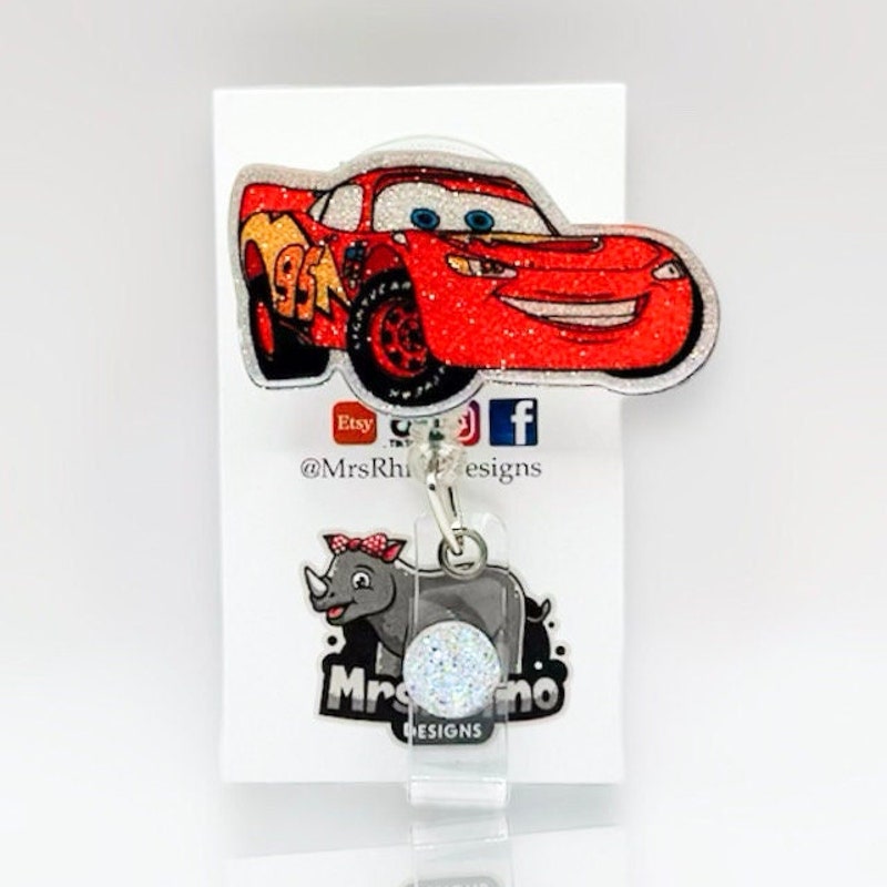 Lightning Mcqueen Keychain - Etsy