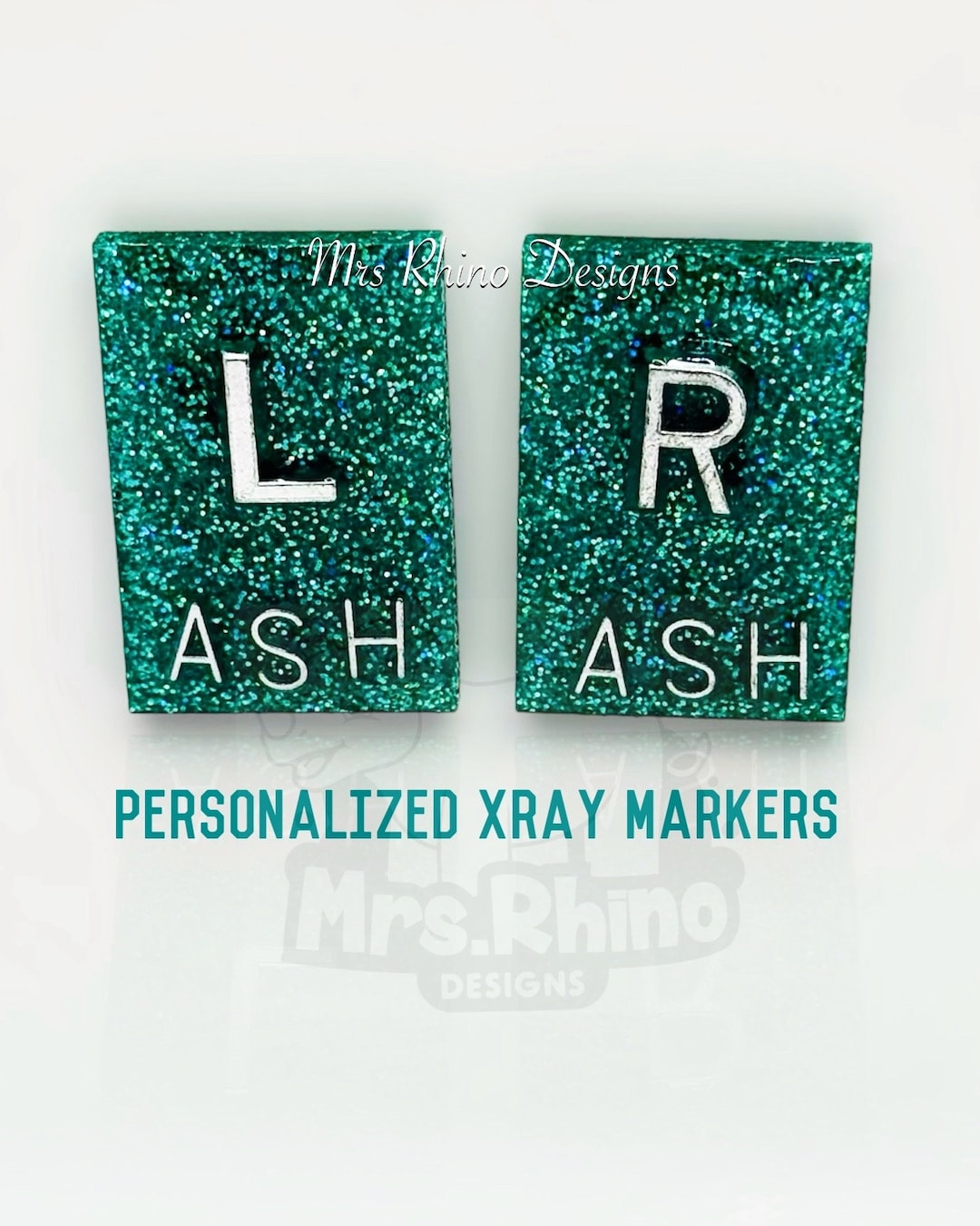 Teal Glitter Handmade Xray Marker, Radiology Marker Set, Gift for X-ray ...