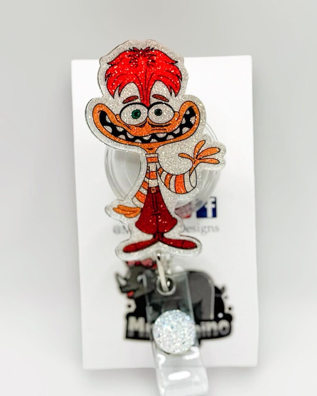 Anxiety Inside Out Character Retractable Badge Reel: Nurse Teacher ID ...