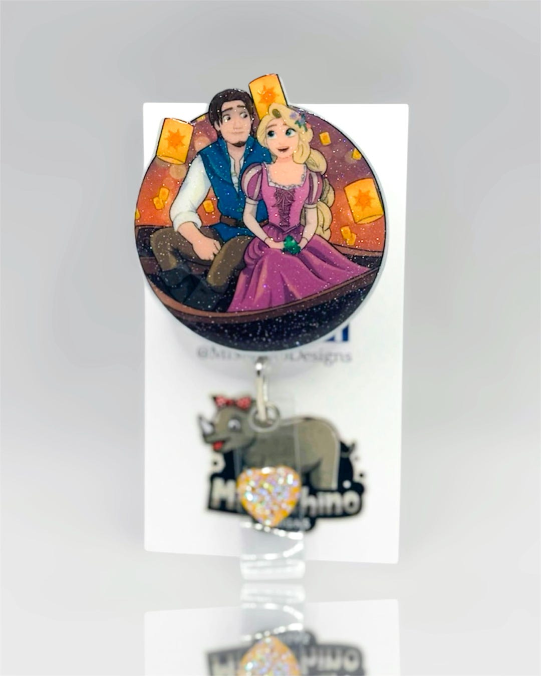 Tangle Rapunzel Princess Flint Ryder, Retractable ID Badge Reel Nurse ...