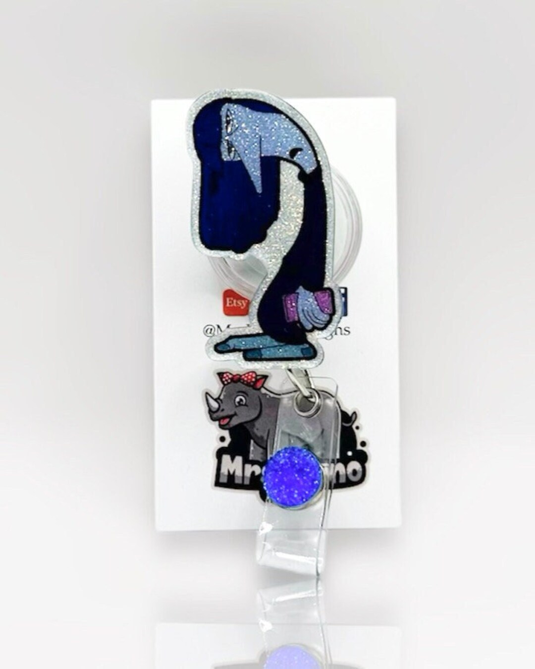 Ennui Emotion Inside Out Handmade Retractable ID Badge Reel Nurse ...