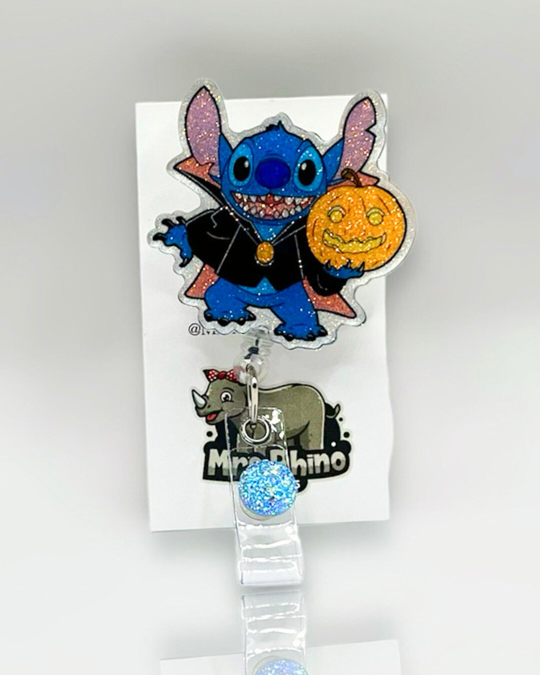 Vampire Stitch Halloween Badge Reel: Nurse Teacher ID Holder - Etsy