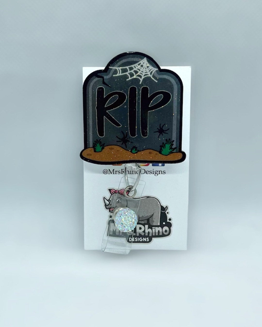 RIP Tombstone Retractable ID Badge Reel Nurse Teacher Badge Reel - Etsy