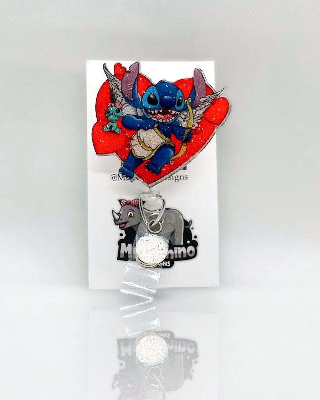 Cupid Stitch Retractable ID Badge Reel: Nurse Teacher Badge - Etsy