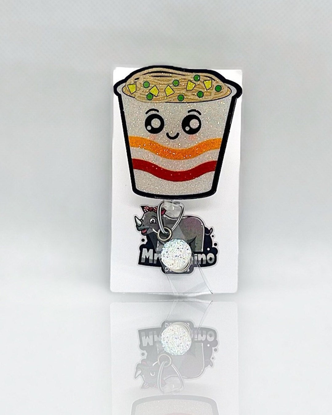 Instant Noodles Badge Reel: Nurse Teacher Retractable ID Badge - Etsy