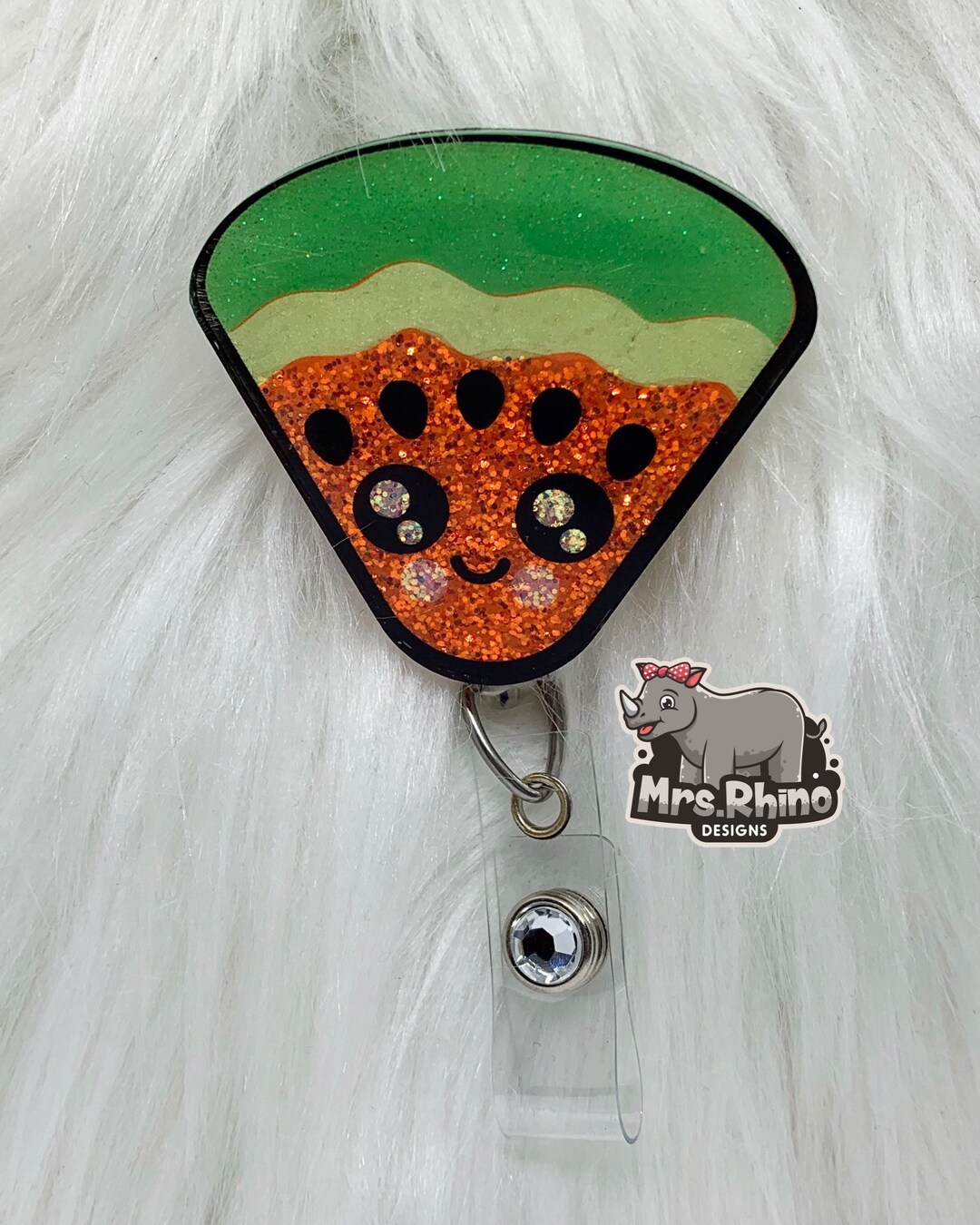 Watermelon Badge Reel: Retractable Nurse/teacher ID Holder - Etsy