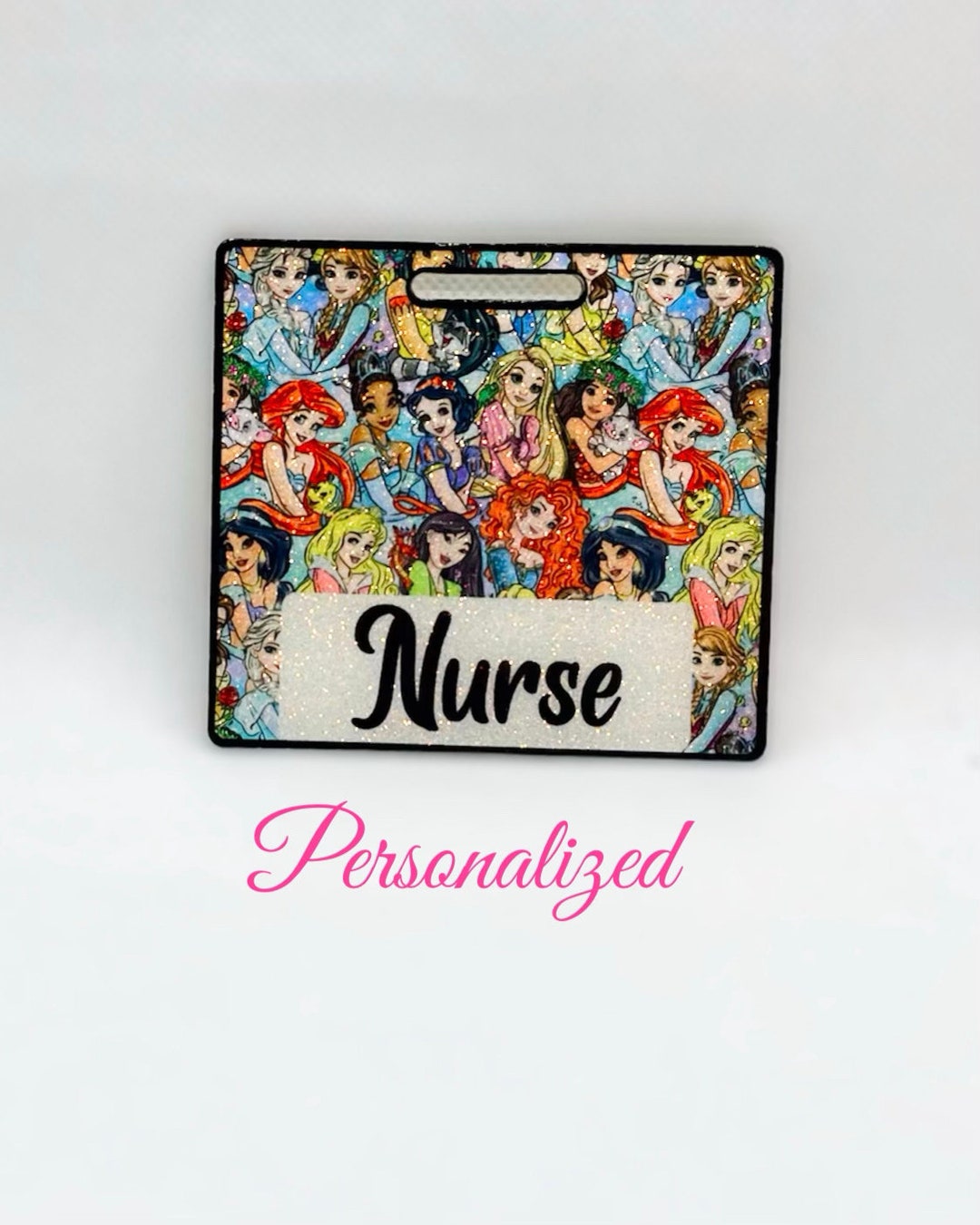 Princess Badge Buddy Badge Buddy (ID Badge Holder) Badge Buddies - Etsy