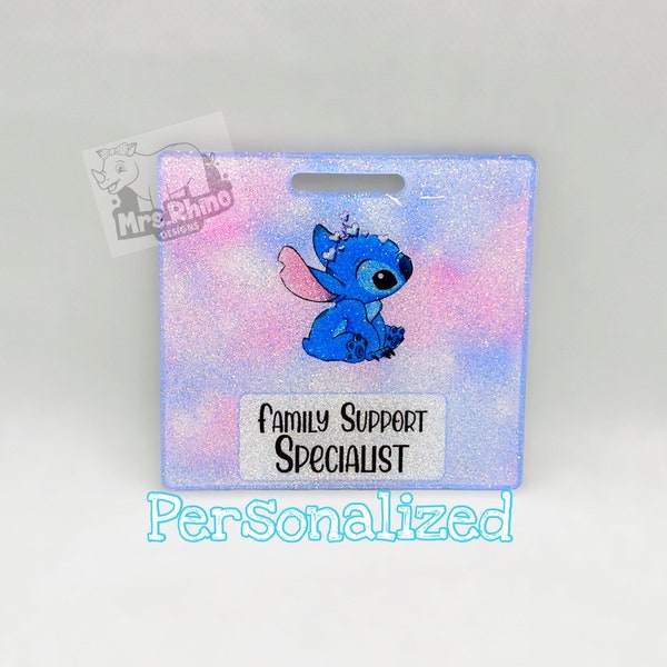 Stitch Name Badge Buddy - Etsy