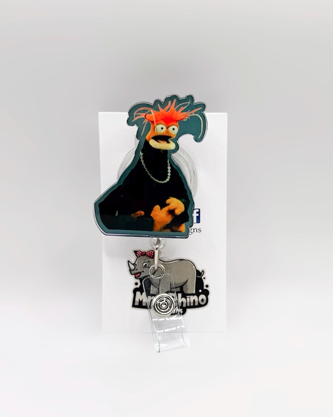 Pepe Rock Meme Handmade Retractable ID Badge Reel - Etsy