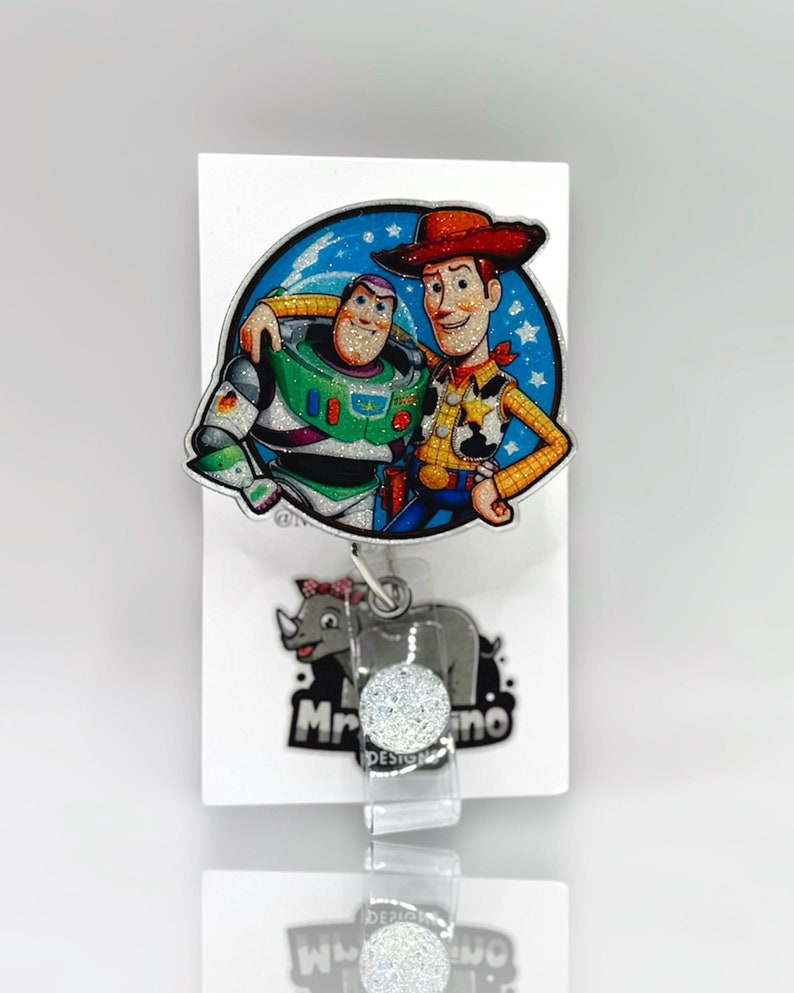 Buzz Lightyear & Woody Retractable ID Badge Reel - Etsy
