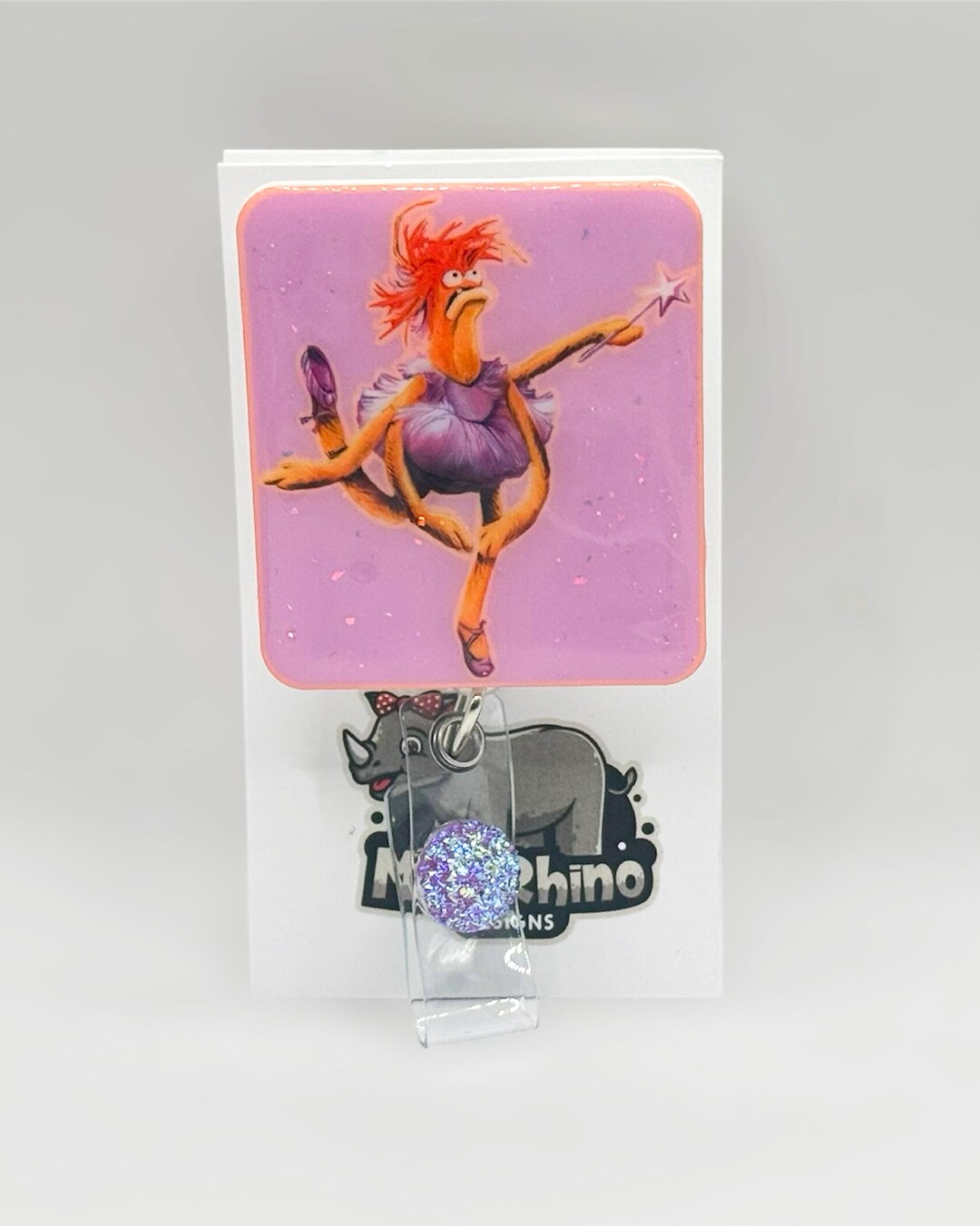 Pepe Ballerina Meme Handmade Retractable ID Badge Reel Nurse Teacher ...