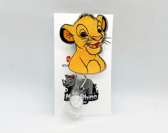 Disney the Lion King Simba, Timon & Pumba ID Badge Reel - Etsy