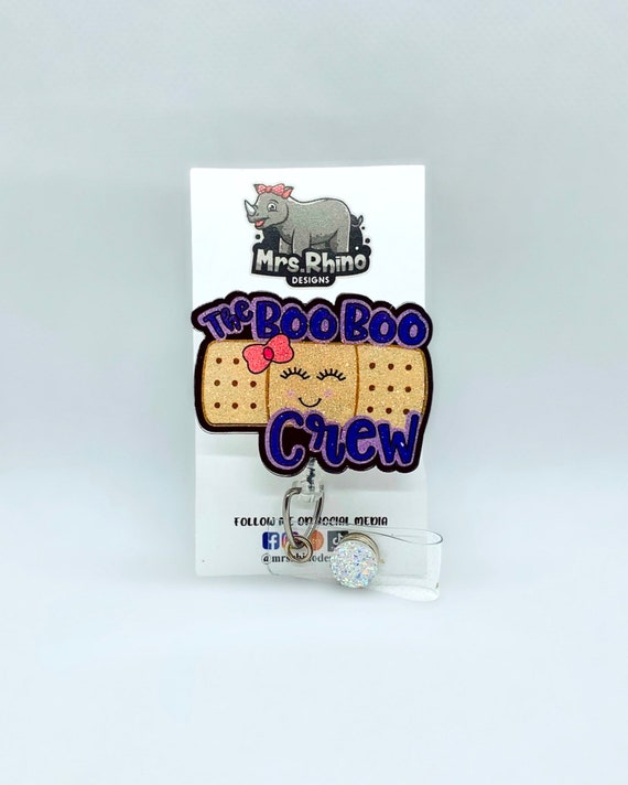 The Boo Boo Crew Bandage Nurse Retractable Badge Reel - Etsy