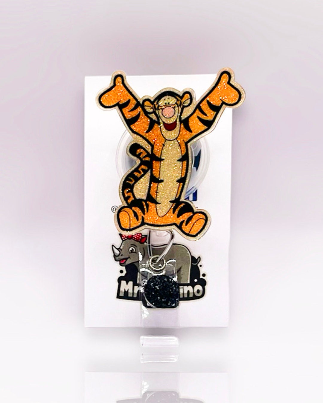 Tigger Retractable ID Badge Reel: Nurse Teacher Badge - Etsy