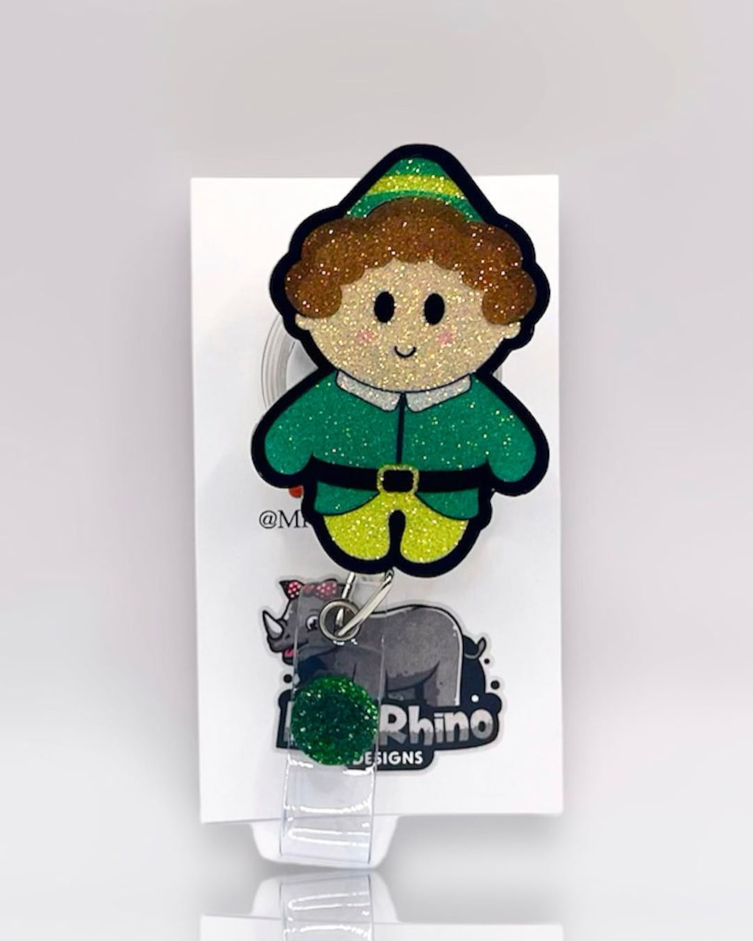 Elf Christmas Retractable ID Badge Reel: Nurse Teacher Badge - Etsy