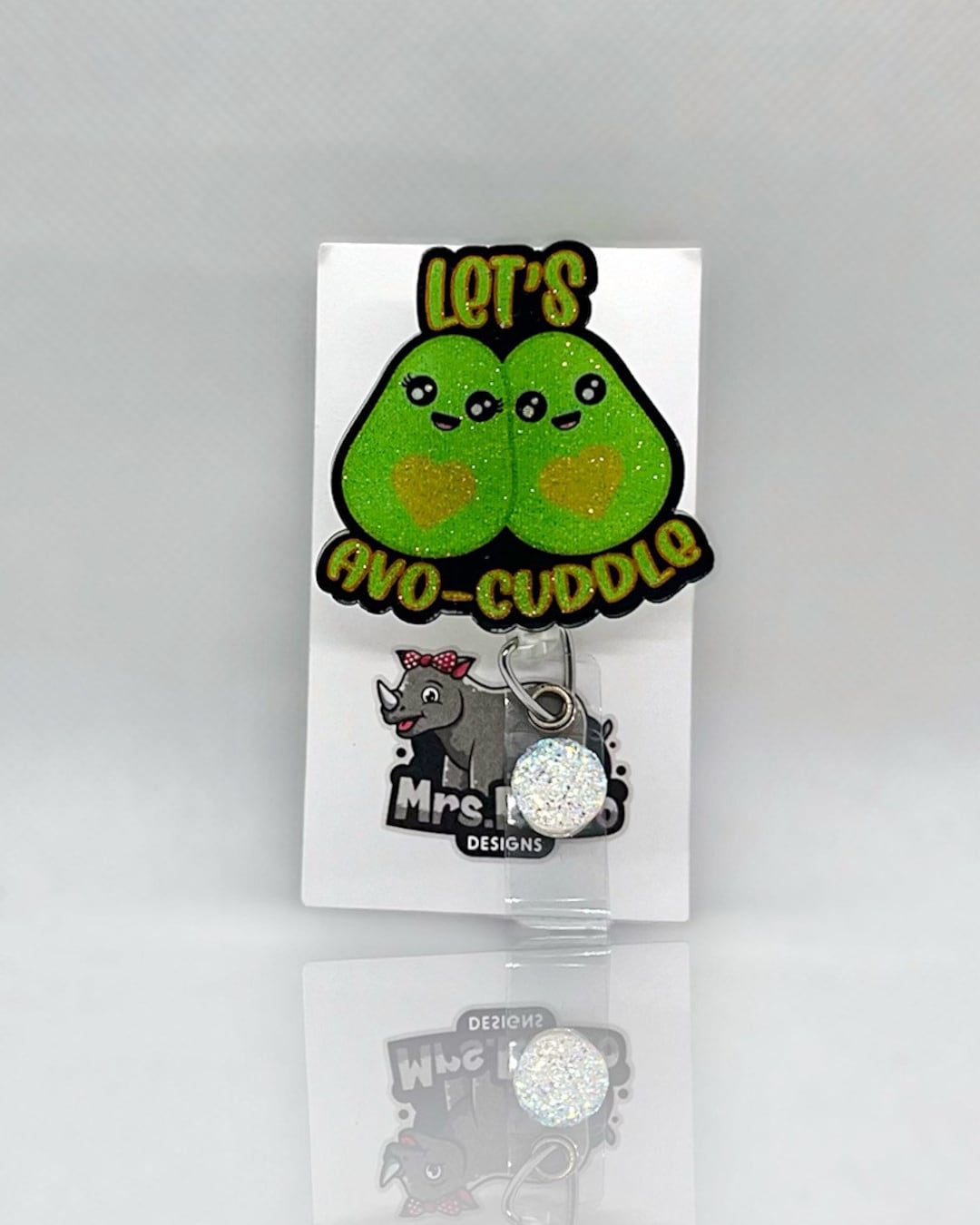 Let's Avo-cuddle Retractable ID Badge Reel Nurse Teacher Badge Reel - Etsy