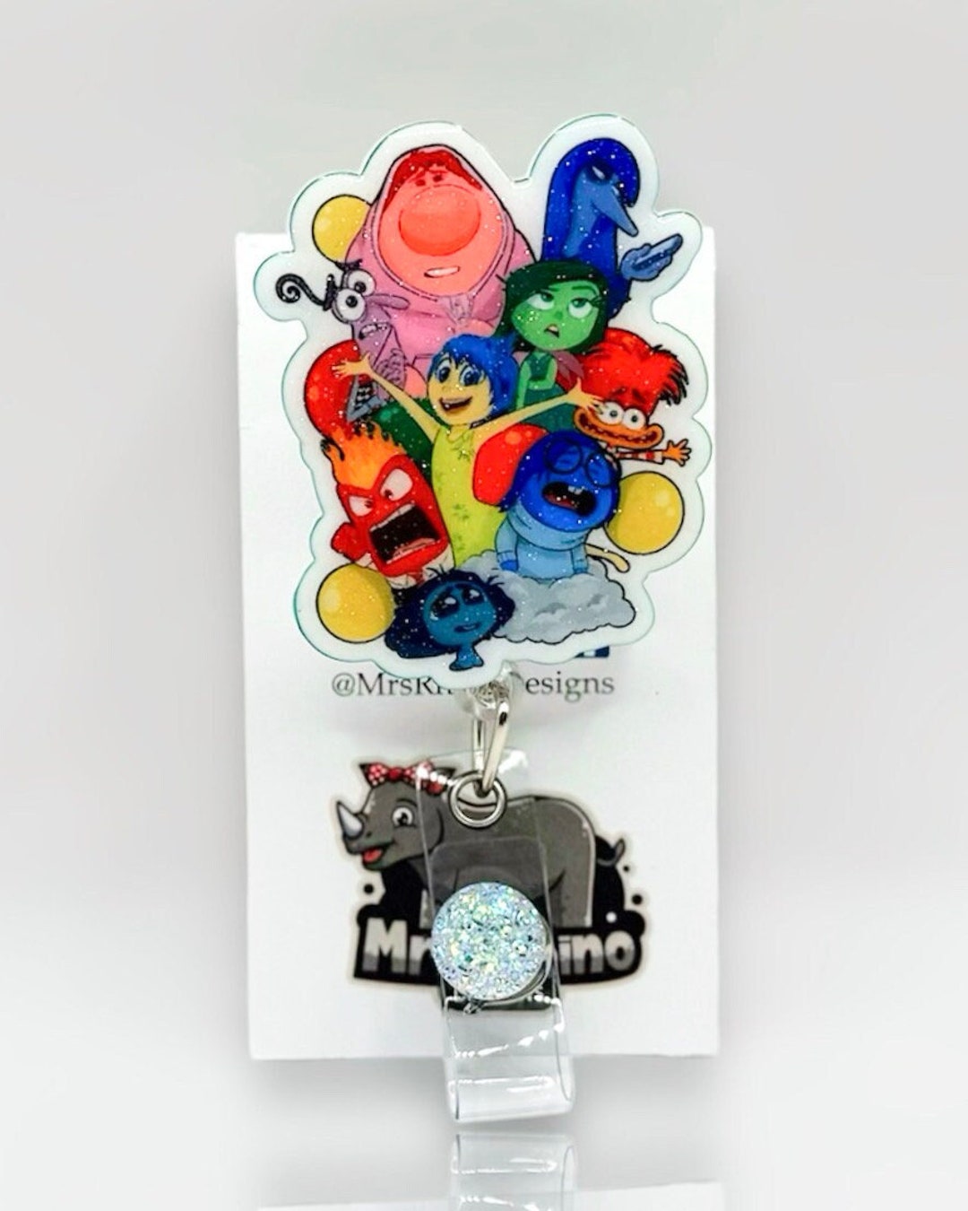 Inside Out Emotions Retractable Badge Reel: Nurse Teacher ID Badge - Etsy