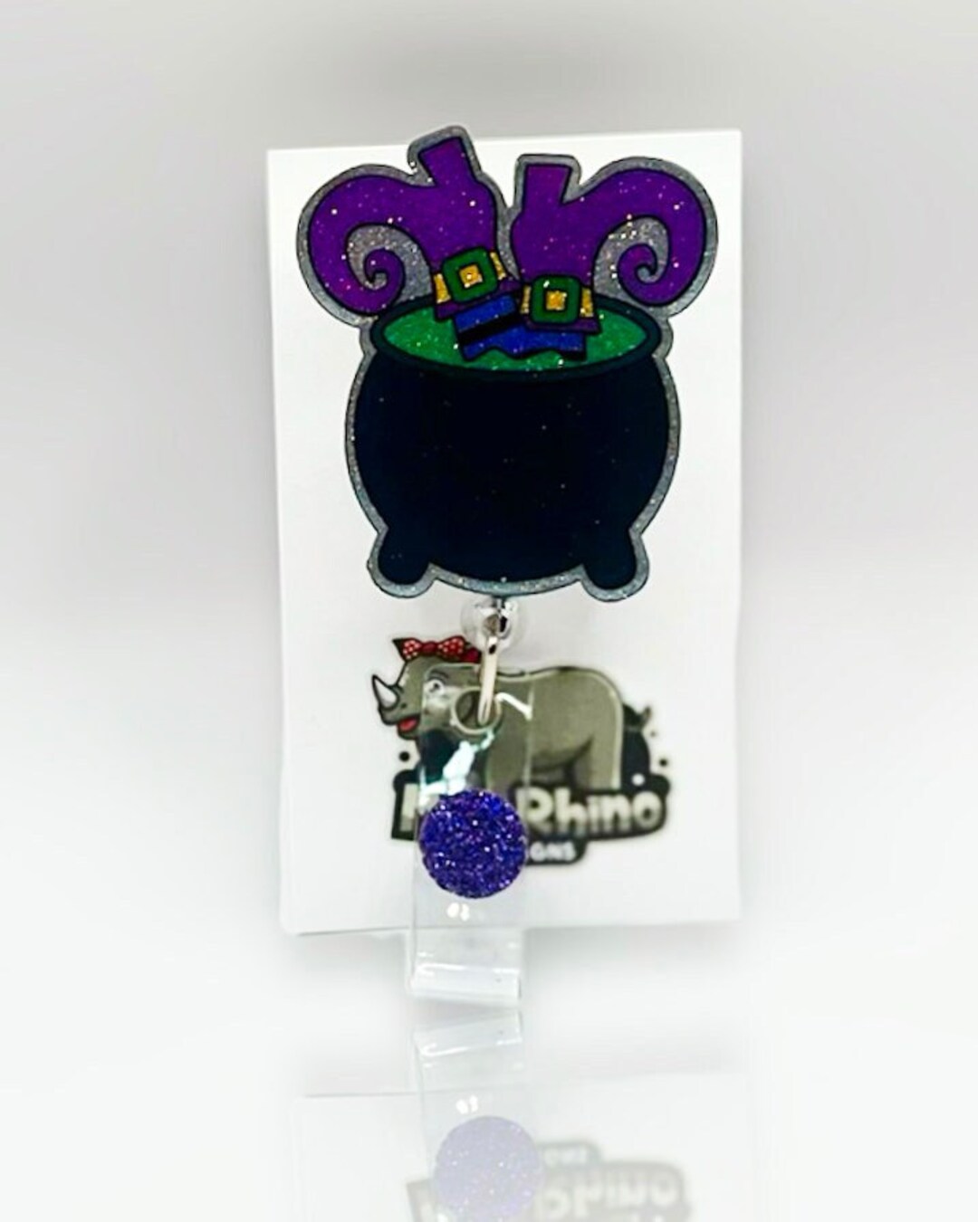 Witch Feet Cauldron Retractable Badge Reel: Nurse Teacher ID Badge - Etsy