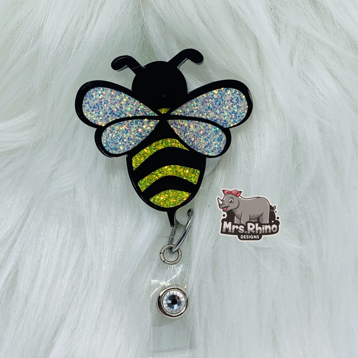 Bumble Bee Top View Badge Reel Bee ID Badge Reel Bee Badge - Etsy