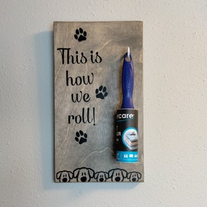 Because Dogs Lint Roller Sign - Etsy