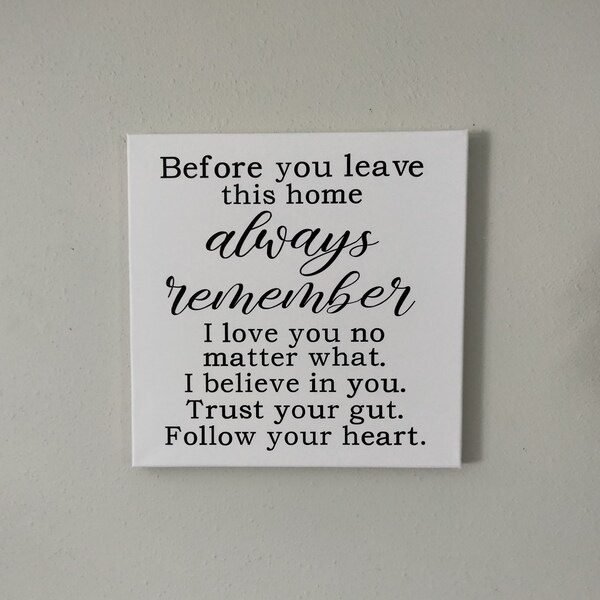 Before You Leave This Home - Etsy