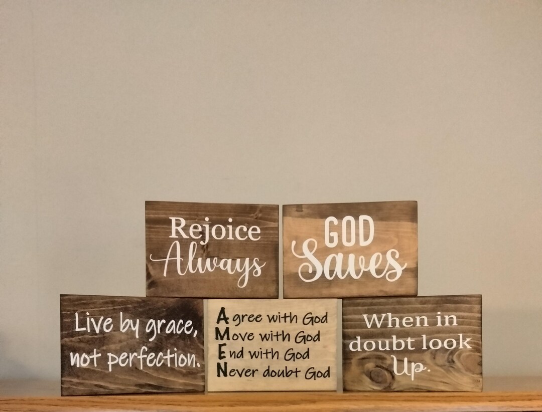 Blessing Blocks | Christian Decor | God's Word | Spread the Light Signs ...