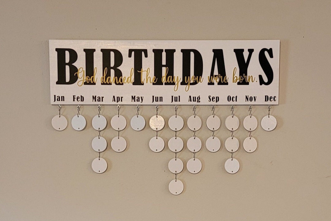Birthday Board Family Birthday Sign God Danced the Day You Were Born ...
