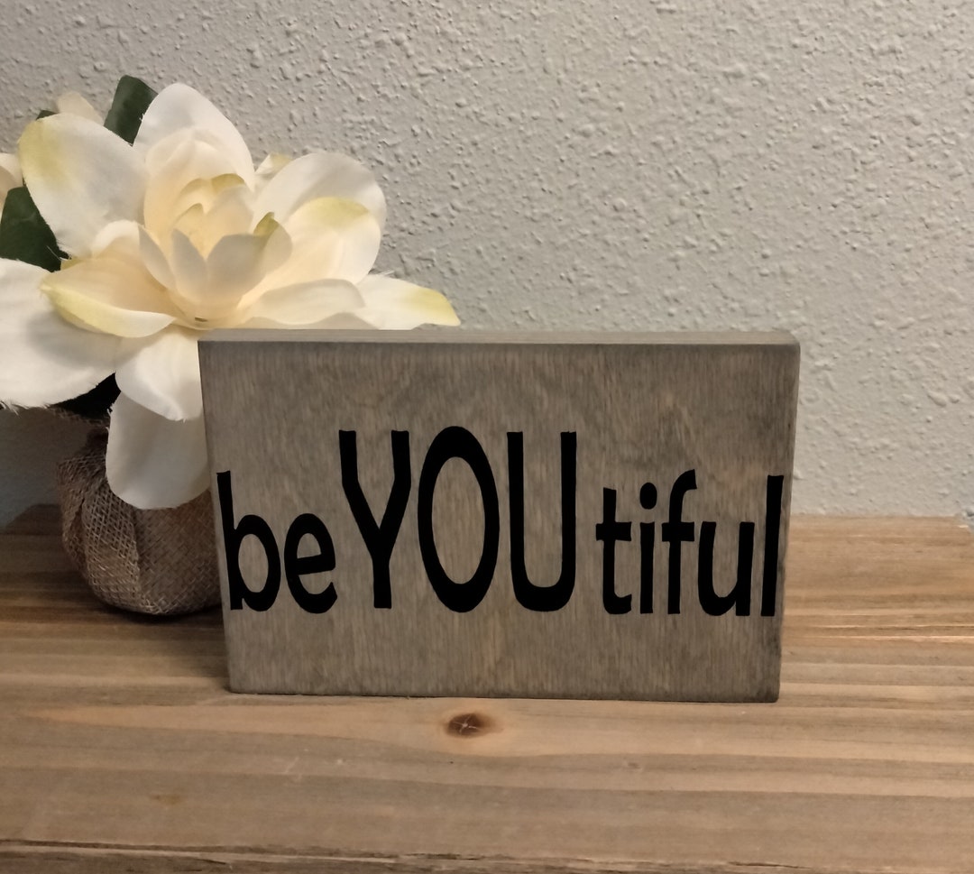 Beyoutiful Beautiful Sign Positive Vibes Love and Light - Etsy