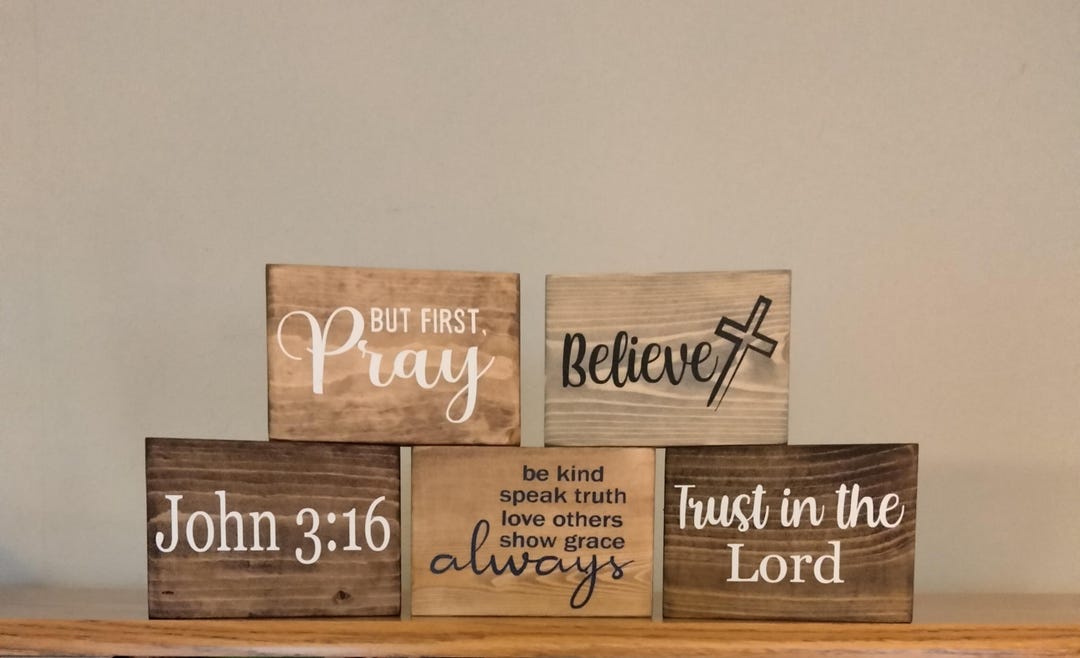 Blessing Blocks | Christian Decor | God's Word | Spread the Light Signs ...