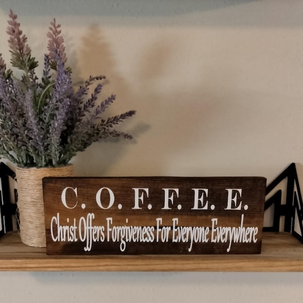Wooden Coffee Sign - Etsy