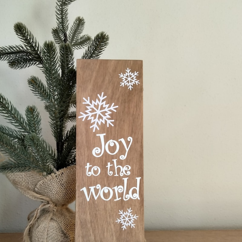 Wooden Joy Sign - Etsy