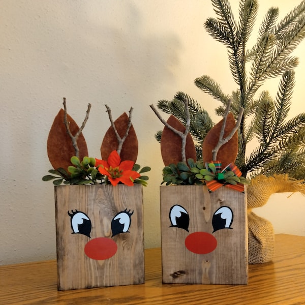 Wooden Reindeer - Etsy