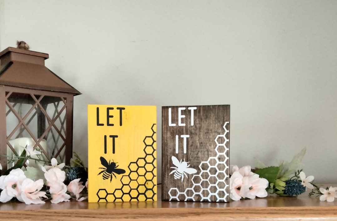 Let It Be Sign Let It Be Home Decor Shelf Sitters Tiered Tray Decor ...