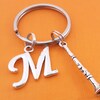 Fire Hydrant Charm Personalized Key Chain Initial Key Chain Custom Key ...