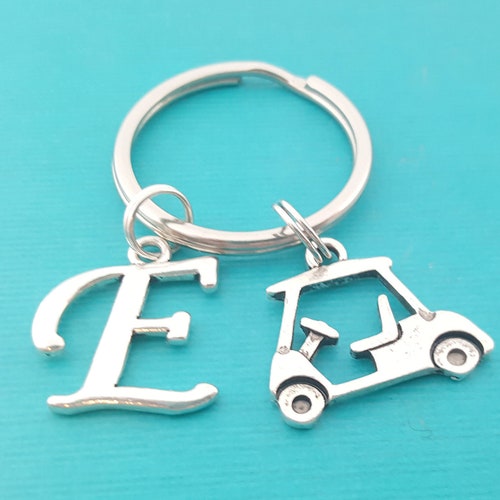 Engraved Personalized Golf Cart Key Chain - Etsy