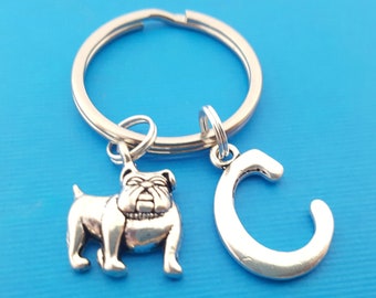 Bulldog Key Chain - Etsy