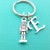 Ballet Dance Key Chain Charm Personalized Key Chain Initial Key Chain ...