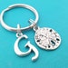 Sand Dollar Keychain - Personalized Keychain - Initial Keychain ...