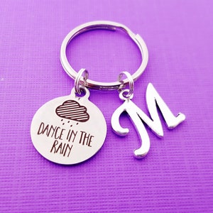 Dance in the Rain Keychain - Rain Cloud- Personalized Keychain ...