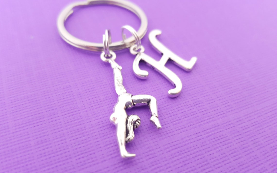 Gymnast Keychain Gymnast Gift Personalized Keychain - Etsy