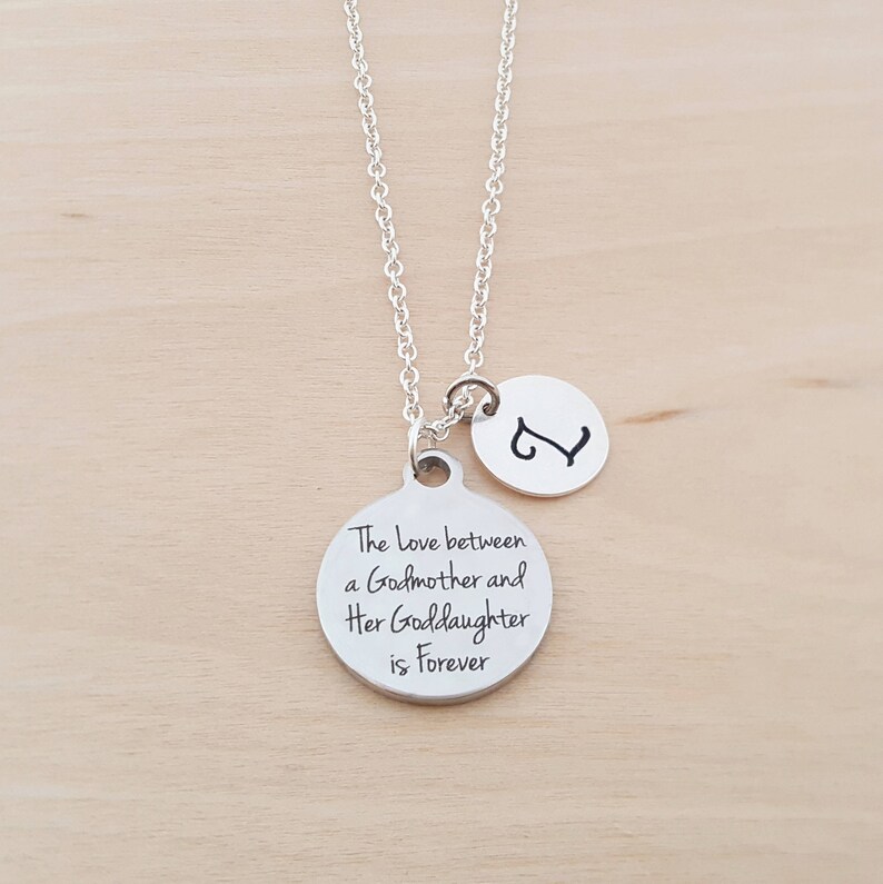 The Love Between A Godmother & Goddaughter Necklace Love | Etsy